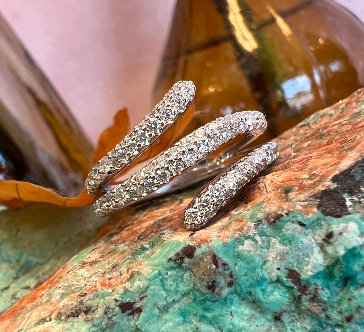 Pave set Diamond Wrap Ring – Benold's Jewelers